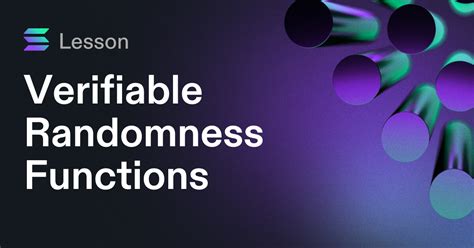Verifiable Randomness Functions Solana