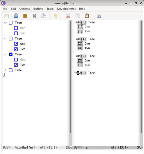 multi select tree widget r emacs