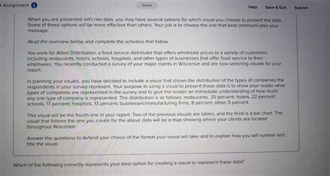 Assignment Saved Help Save And Exit Submit When You Are