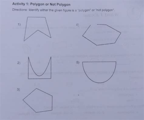 solved activity 1 polygon or not polygon directions identify either