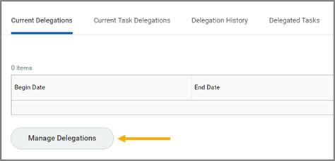 Manage Delegations