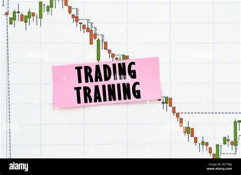 Business And Trading Concept Against The Background Of The Quote Chart A Sticker With The