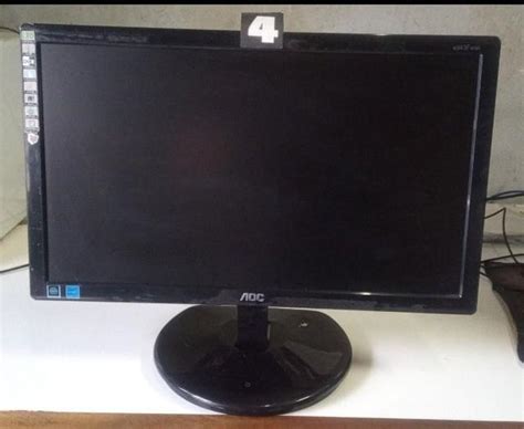 Monitor Led Aoc 18 5 Widescreen E943fwsk Black Em Santos Clasf Informatica