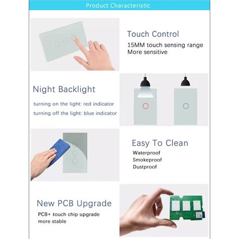 รับประกัน 1 ปี สวิตช์ไฟ Tuya Wifi Smart Switch รุ่น Tyn สวิทไฟ Iot สวิตช์ไฟ Smart Home ผ่านมือ