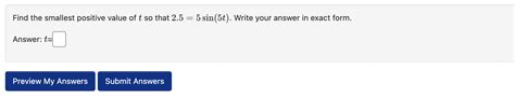 Solved Find The Smallest Positive Value Of T So That Chegg