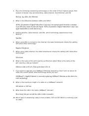 Chapter Reviewing The Basics Place The Following Networking Technologies In The Order Of