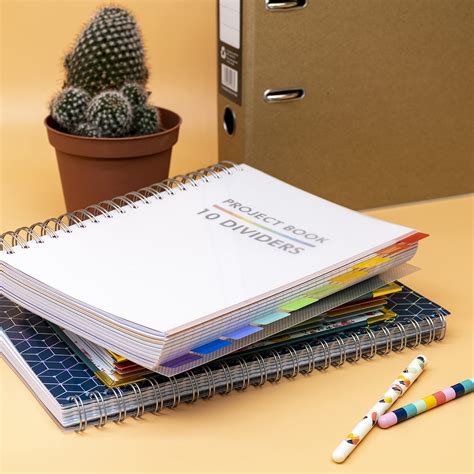 Buy Pukka Pad B5 Project Book With 10 Repositionable Dividers For Organization 400 Perforated
