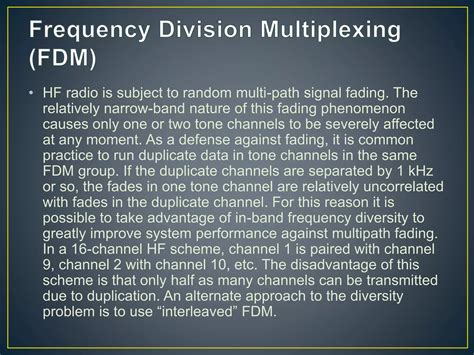 frequency division multiplexing fdm ppt