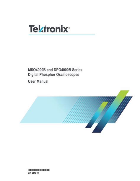 Pdf Mso4000b And Dpo4000b Series Digital Phosphor