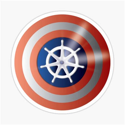 Captain Kubernetes Sticker For Sale By Nigelpoulton Redbubble