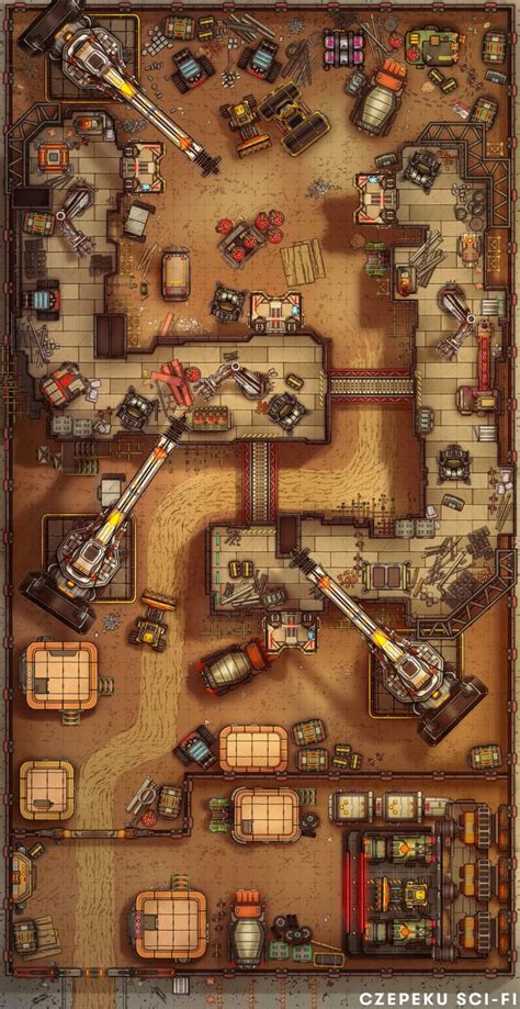 Construction Site Map Czepeku Sci Fi