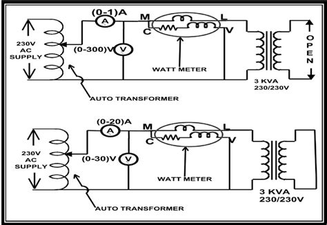 Open Circuit And Short Circuit Test On Single Phase Transformer Electrical Engineering