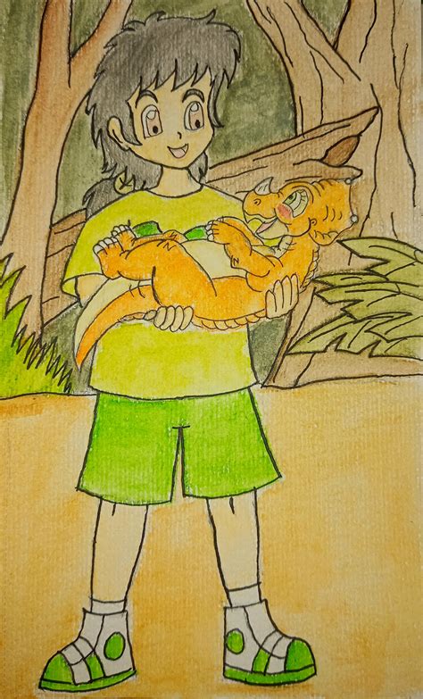 Josh Befriends Cera Watercoloured By Animedino1 On Deviantart