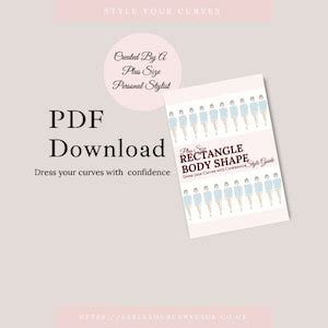 Plus Size Rectangle Body Shape Style Guide Etsy