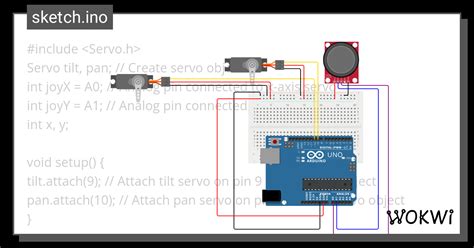 Joystick Controller Lazer Wokwi Esp32 Stm32 Arduino Simulator