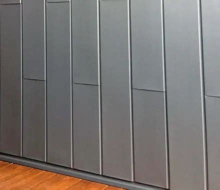 Architectural Wall Cladding System Single Lock Standing Seam Cladding