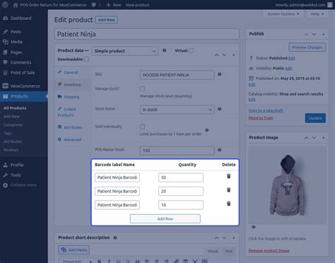 Woocommerce Pos Multiple Quantity Barcode Print Bulk Quantity