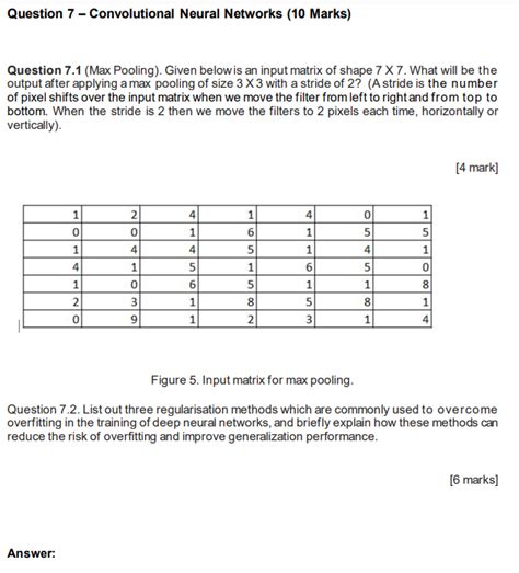 solved question 7 convolutional neural networks 10 marks