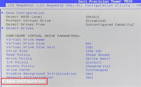 Management And Configuration Of RAID Arrays On LSI MegaRAID I And RAID