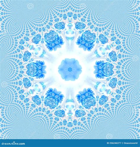 Light Blue Material Design Abstract Art Background Shapes And Blurs Stock Illustration