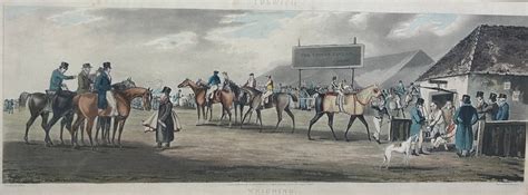 After Henry Thomas Alken 1785 1851 Two Coloured Engravings By Thomas Sutherland Weighing At