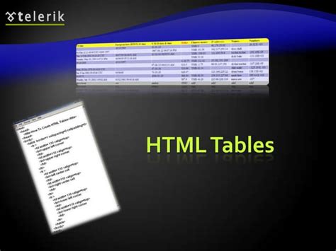 Html Tables And Forms Pptx
