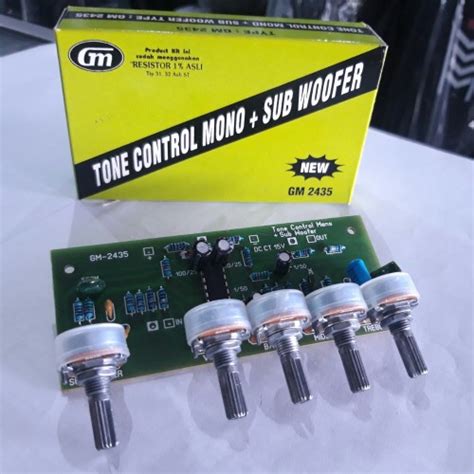Jual Kit Rangkaian Tone Control Mono Plus Sub Woofer Subwoofer Kota Yogyakarta King