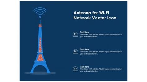 Antenna For Wi Fi Network Vector Icon Powerpoint Templates Slides And Graphics