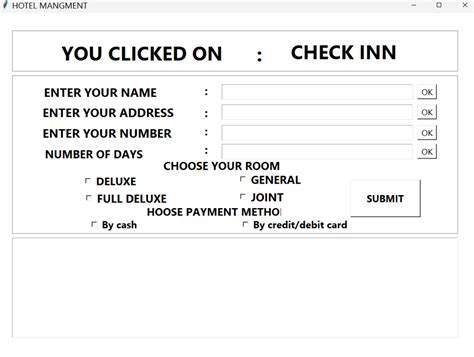 Hotel Management System Using Python Tkinter Gui