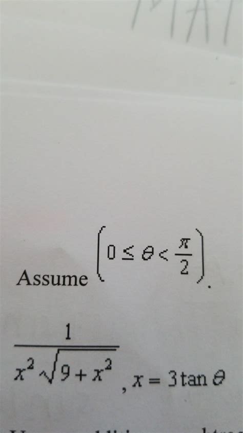 Solved Make The Indicated Trigonometric Substitution In The