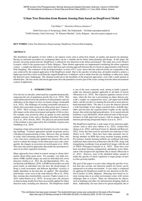 Pdf Urban Tree Detection From Remote Sensing Data Based On Deepforest Model