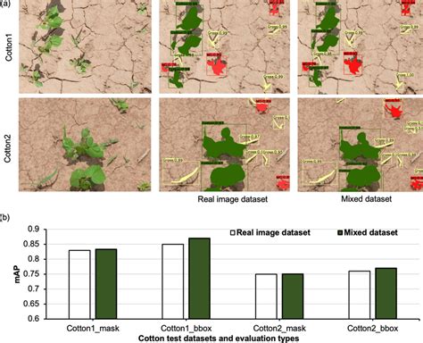 results obtained from models trained with real image dataset and mixed