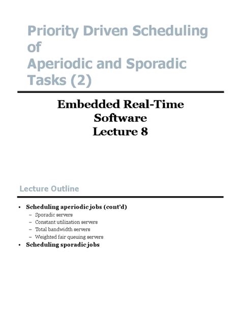 Prioritizing Aperiodic And Sporadic Tasks Through Advanced Scheduling