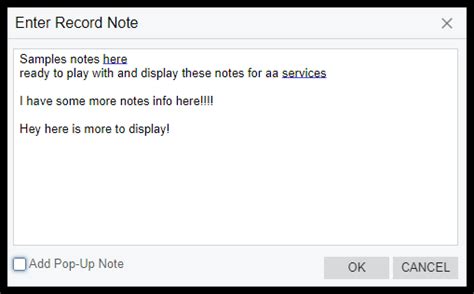 how to display notes formatted properly in a gi acumatica generic