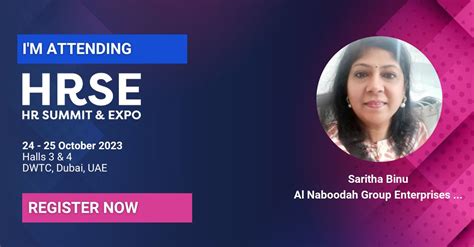 Saritha Binu Assoc Cipd On Linkedin Hr Summit And Expo 2023