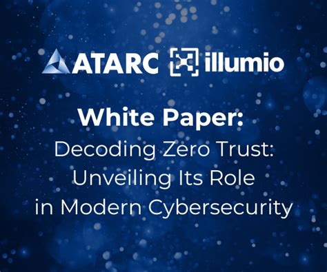 Decoding Zero Trust Unveiling Its Role In Modern Cybersecurity Govwhitepapers