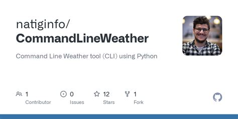 Github Natiginfocommandlineweather Command Line Weather Tool Cli