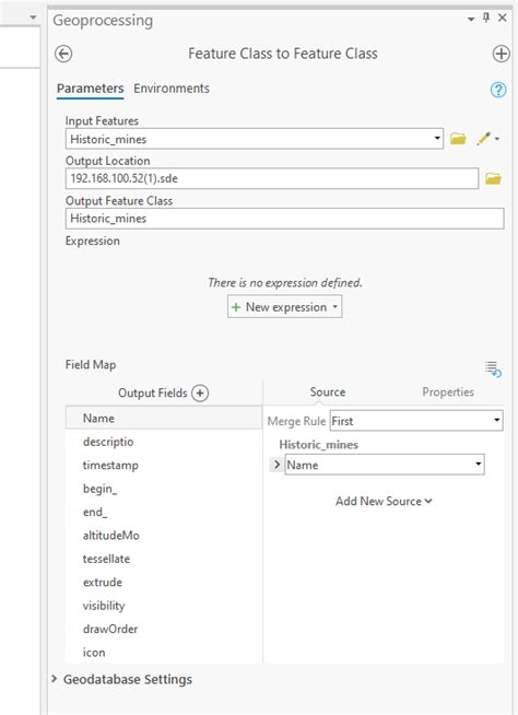 Import Feature Class From Arcgis Pro To Microsoft Sql Server 2019