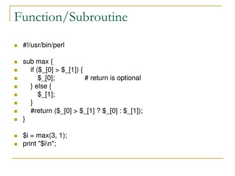 Ppt Perl Programming Powerpoint Presentation Free Download Id2964660