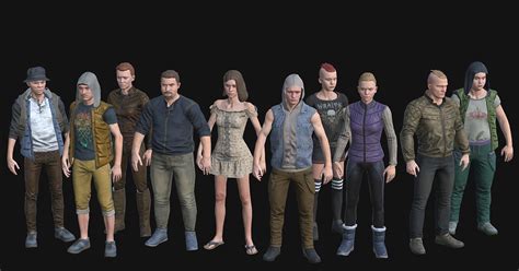 Npc Casual Set 02 Characters Unity Asset Store