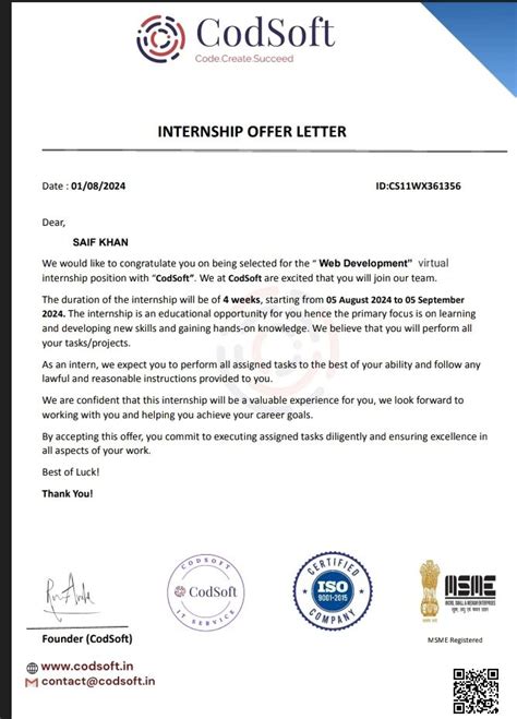 Saif Khan On Linkedin Codsoft Internship Webdevlopment