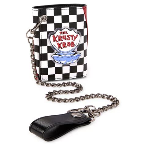 Krusty Krab Checkered Chain Wallet Spongebob Squarepants Spencers