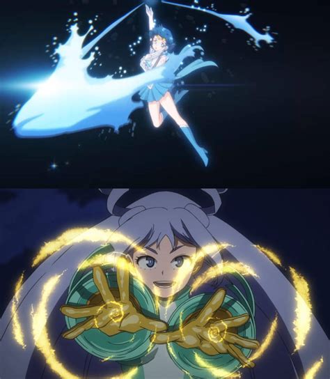Nejire And Sailor Mercury Aqua Wave By L Dawg211 On Deviantart