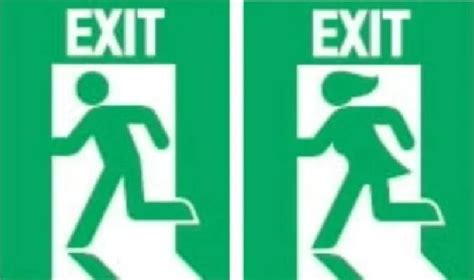 safety ministry s plan to add female image to emergency exit signs