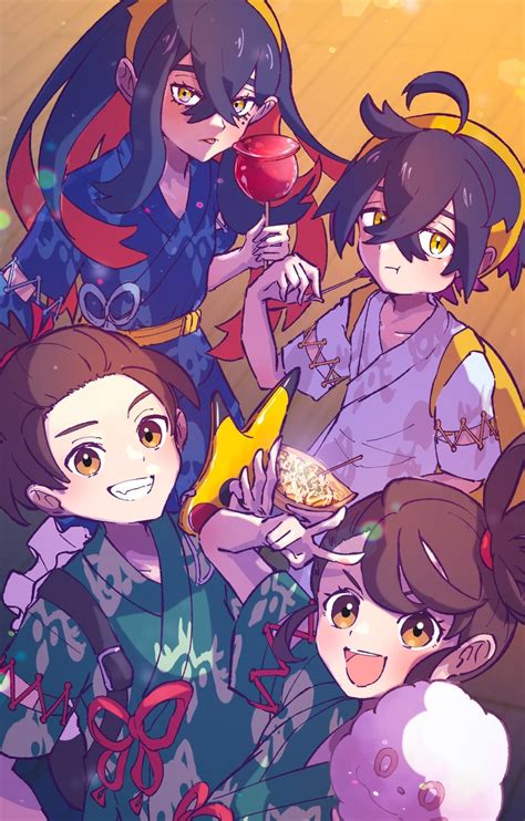 Pikachu Juliana Kieran Florian Carmine And 1 More Pokemon And 1 More Drawn By Anidf