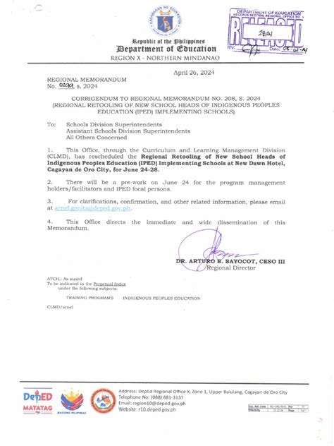 Rm 299 Corrigendum To Regional Memorandum No 208 S2024 Pdf
