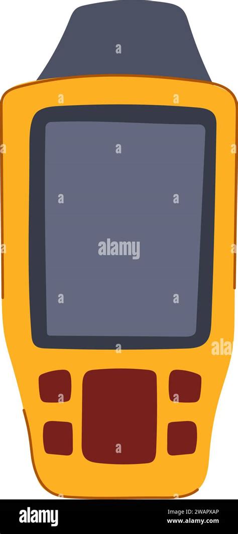Device Handheld Gps Cartoon Vector Illustration Stock Vector Image Art Alamy