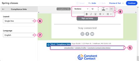 Customize Your Email Footer