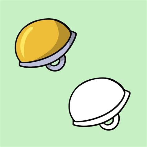 Un Ensemble Dimages Un Bouton Rond Jaune Avec Un Dessin Vectoriel De