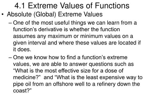 PPT 4 1 Extreme Values Of Functions PowerPoint Presentation Free Download ID 5774295
